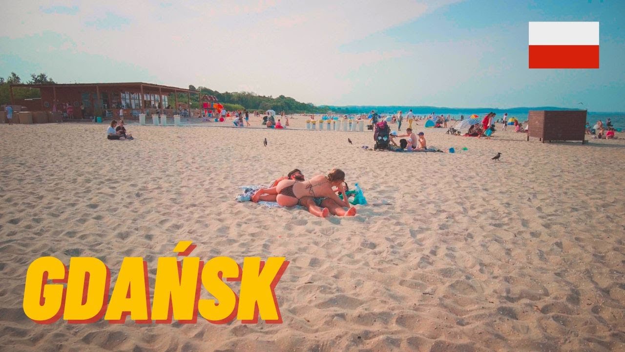 GDAŃSK JELITKOWO BEACH WALK, GDAŃSK JELITKOWO PLAŻA, POLAND 2023 4K ...
