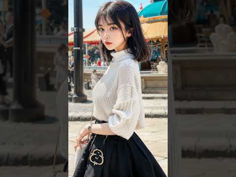 [AI Girl] Theme park date | 유원지 데이트 | 遊園地デート , loolbook | ルックブック | 룩북 #Ai그림 #aiart #beauty #Gallery