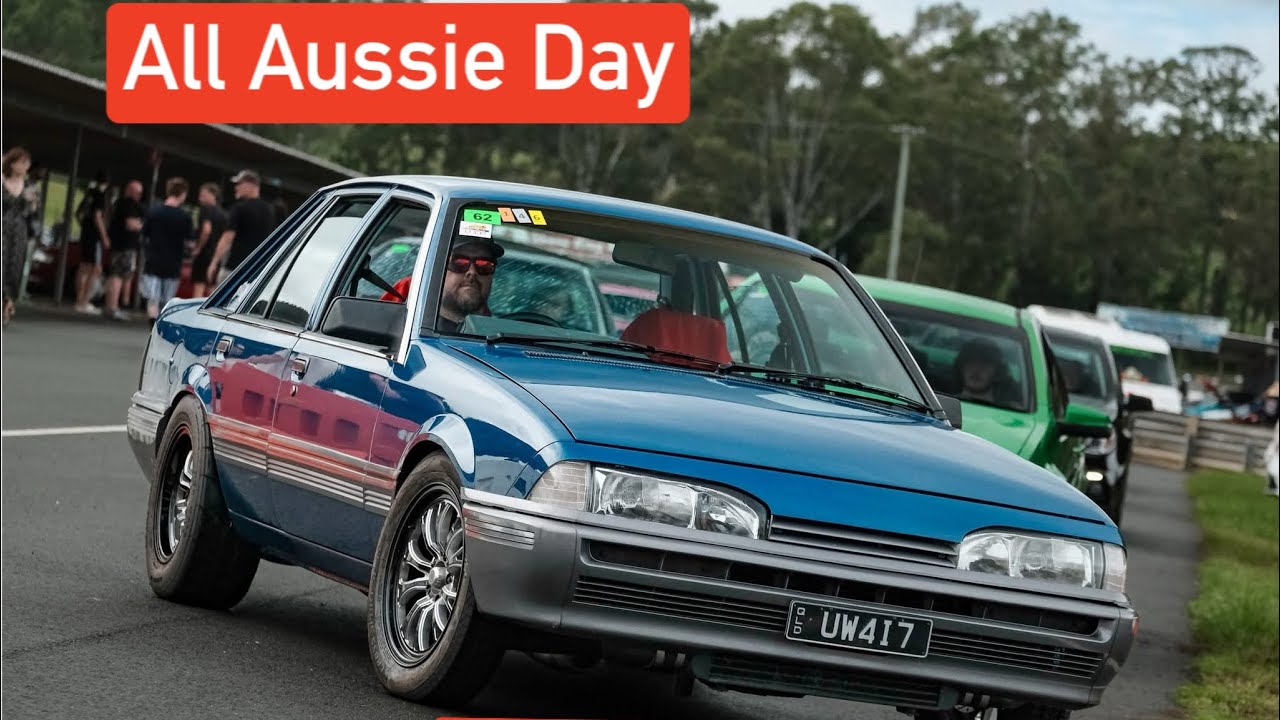 All Aussie Day at Lakeside Raceway in the Barra VL Commodore - YouTube