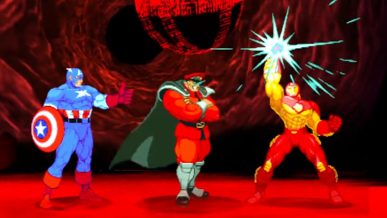 Marvel VS Capcom 2 - Captain America/Bison/Iron Man - Expert Difficulty ...