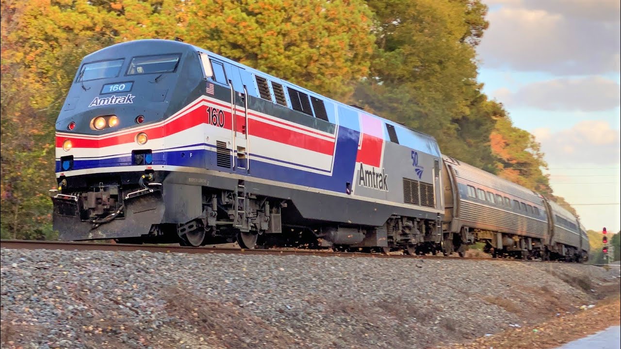 Amtrak Pepsi Can 160 Leads 79 by Auburn - YouTube