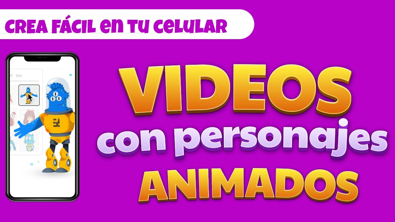Hacer videos animados con personajes desde el celular. Crea videos ...
