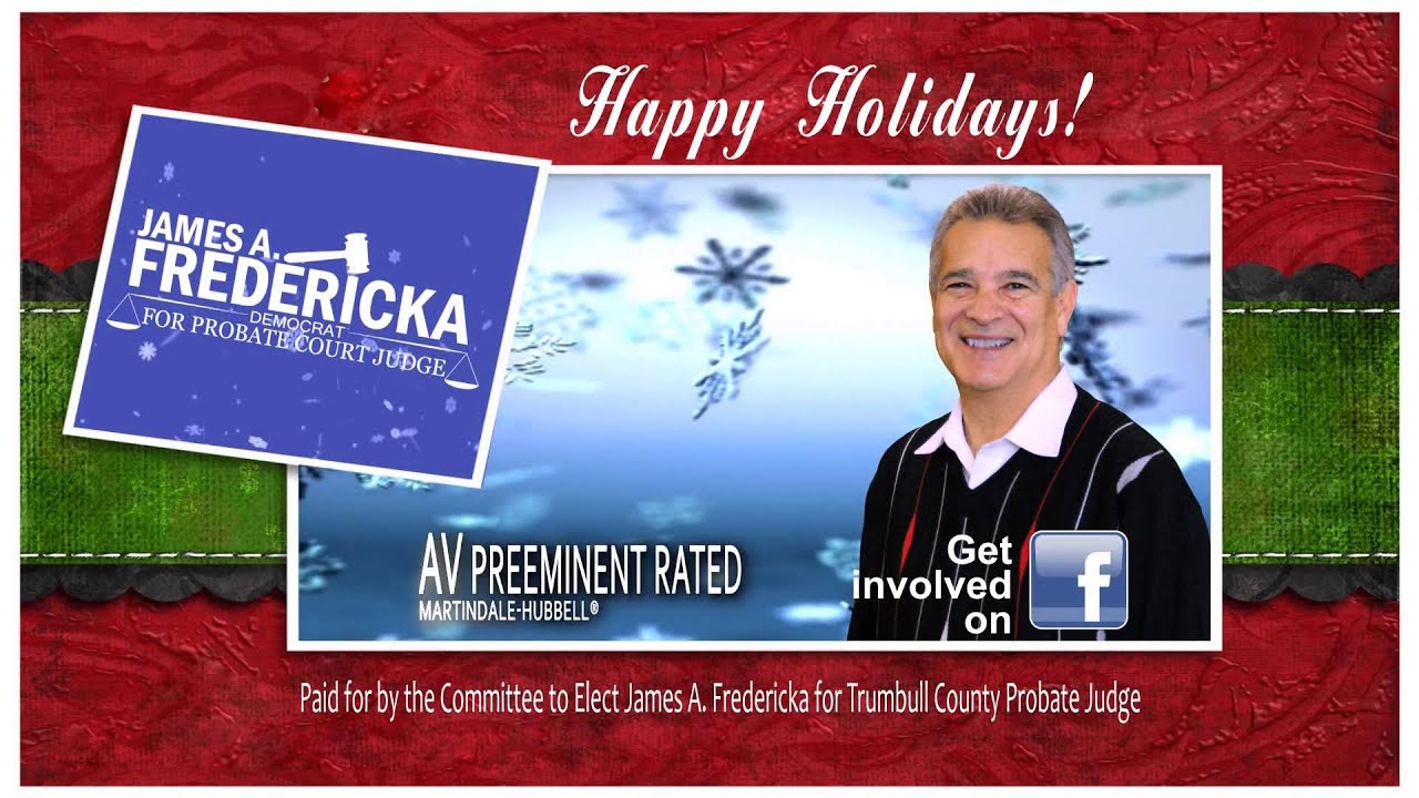 James A Fredericka Holiday Ad 10HD - YouTube