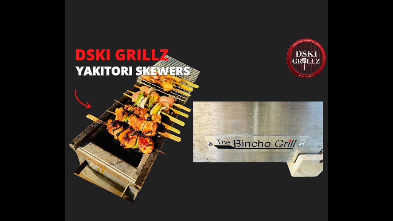 Yakitori Skewers on the Bincho Grill 4K - YouTube