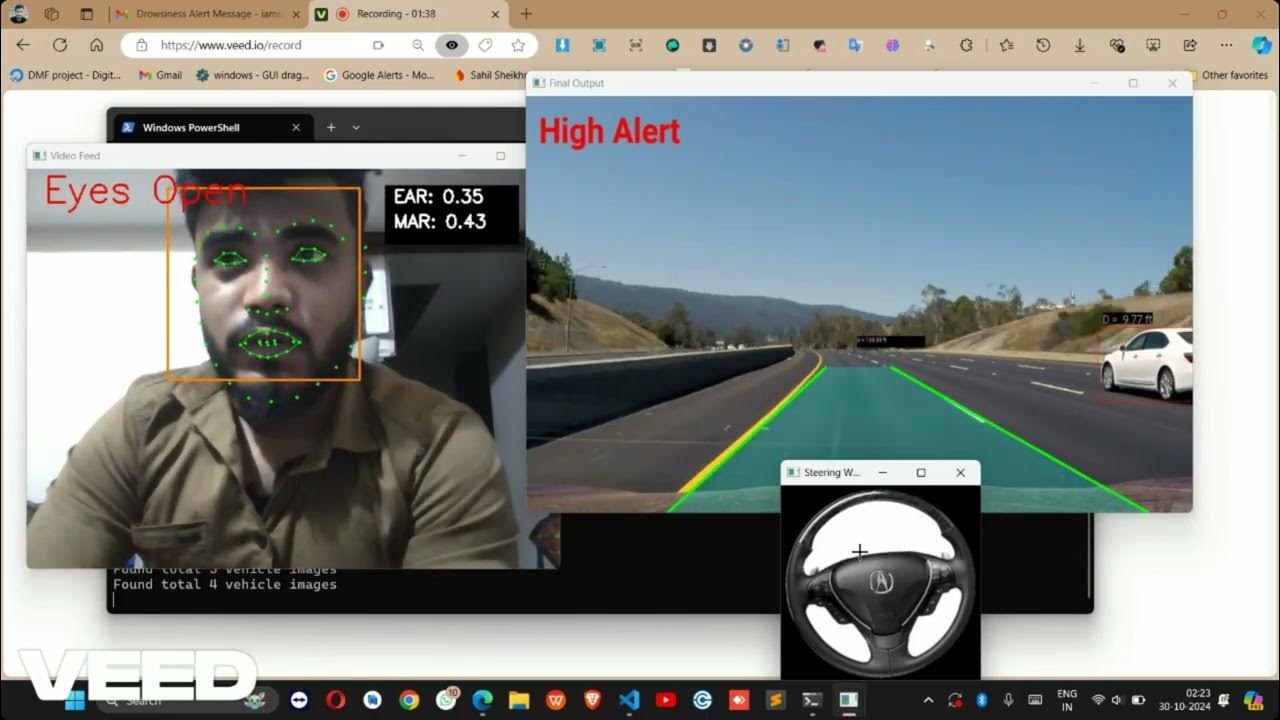 Self Driving Car Project | Driver Drowsiness Detection System using ...