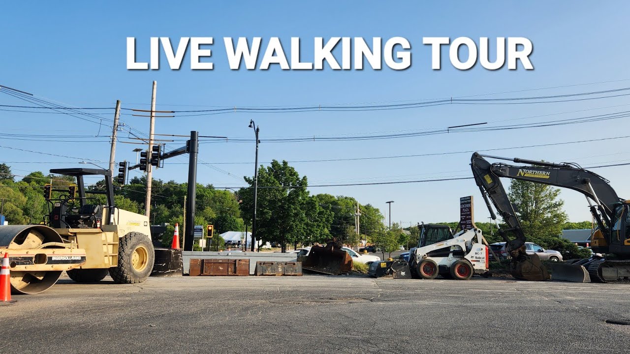Live Construction Walking Tour - YouTube