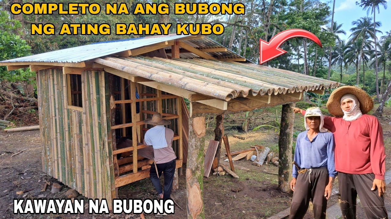 BUBONG NA KAWAYAN ANG KINABIT NATIN SA BALKON - YouTube