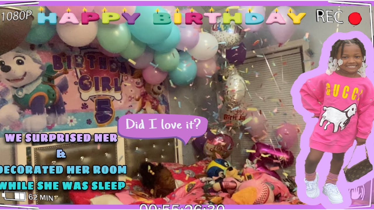 MA'KENZIE BIRTHDAY SURPRISE * SHE DIDN'T EXPECT IT* NEW ROOM - YouTube