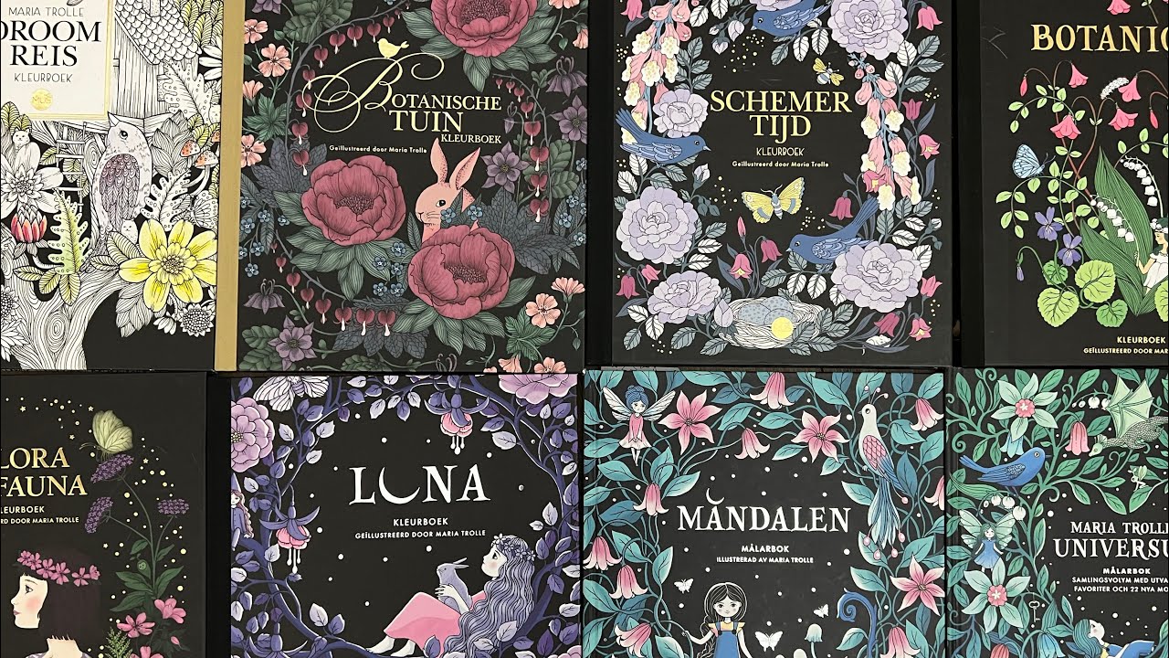 All my completed pages in Maria Trolle books 2023 - YouTube