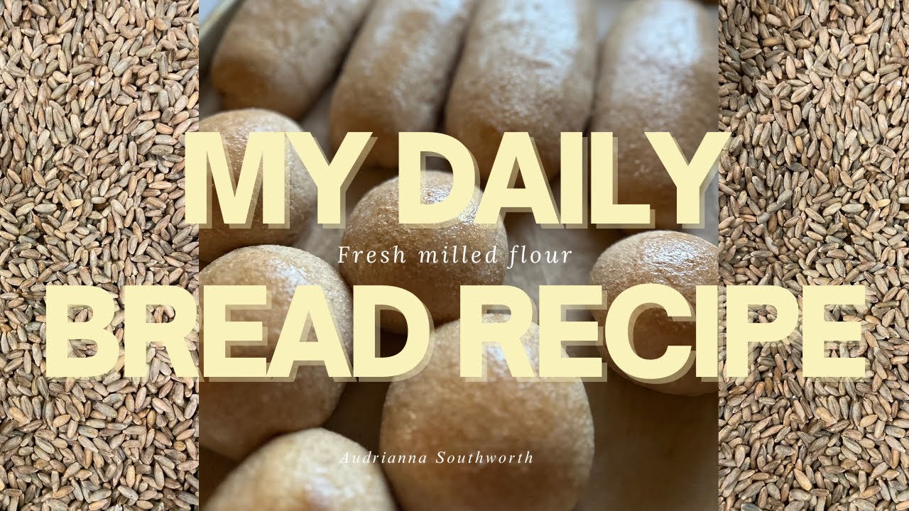My simple daily bread recipe | FRESH MILLED FLOUR - YouTube