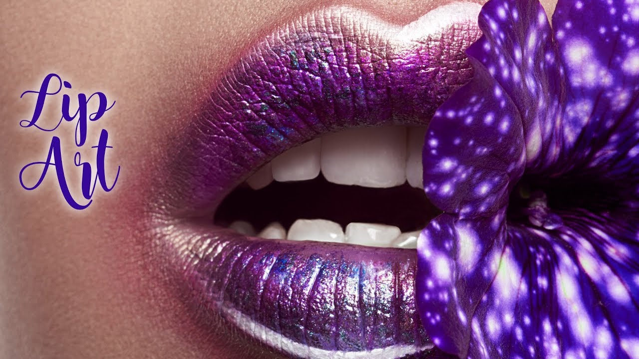 ∆ Lip Art - Flower inspiration part II | Harlequin' Girl - YouTube
