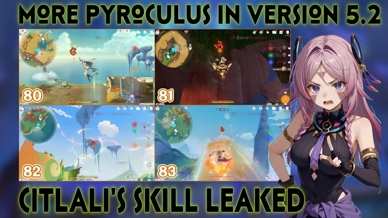 NEW LEAKS !! CITLALI'S SKILL LEAKED | MAP EXPANSION PYROCULUS - Genshin ...