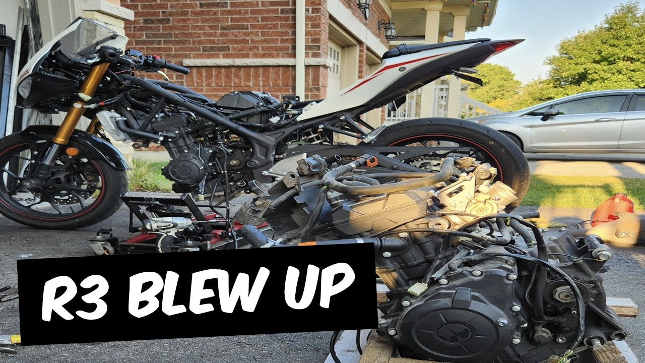 My YAMAHA R3 engine blew up - YouTube