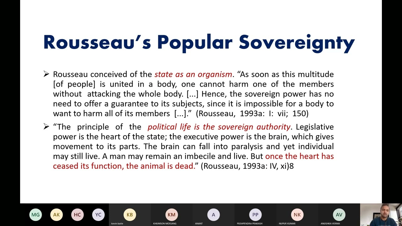 Rousseau's Theory of Sovereignty - YouTube