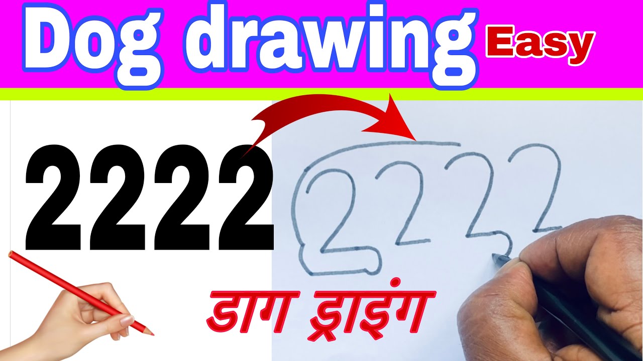 Dog drawing/2222 turns in to dog/animals drawing/Puppy drawing/drawing ...