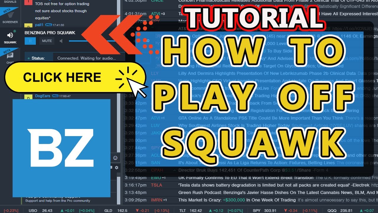 Benzinga Pro | How To Play Off The Squawk - YouTube