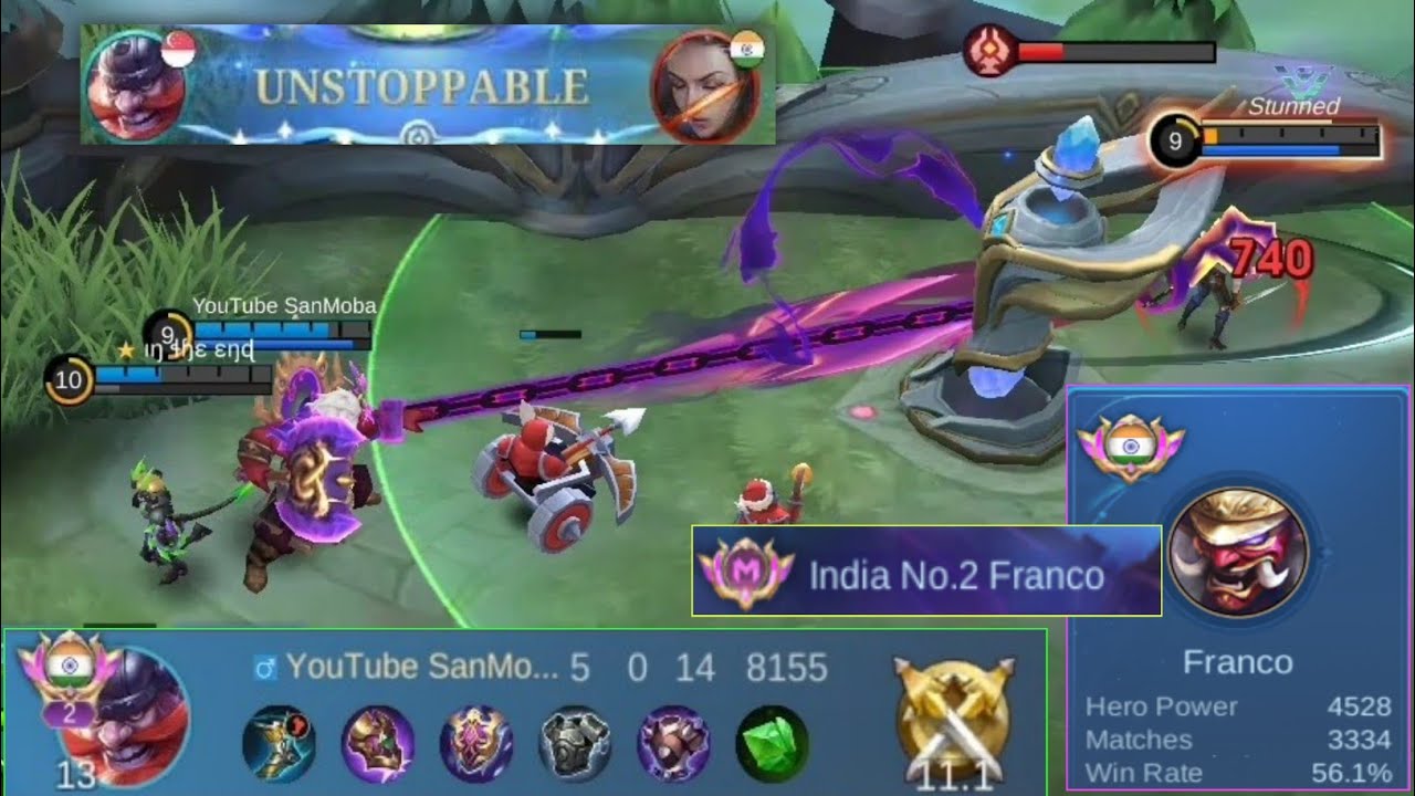 Supreme🇮🇳 Franco Unstoppable Hook Caught That Dash lady at One HP!!🤯 - YouTube