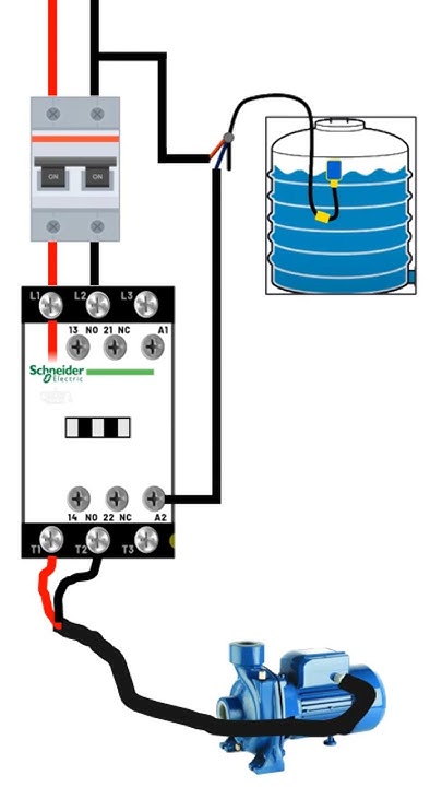 float switch connection - YouTube