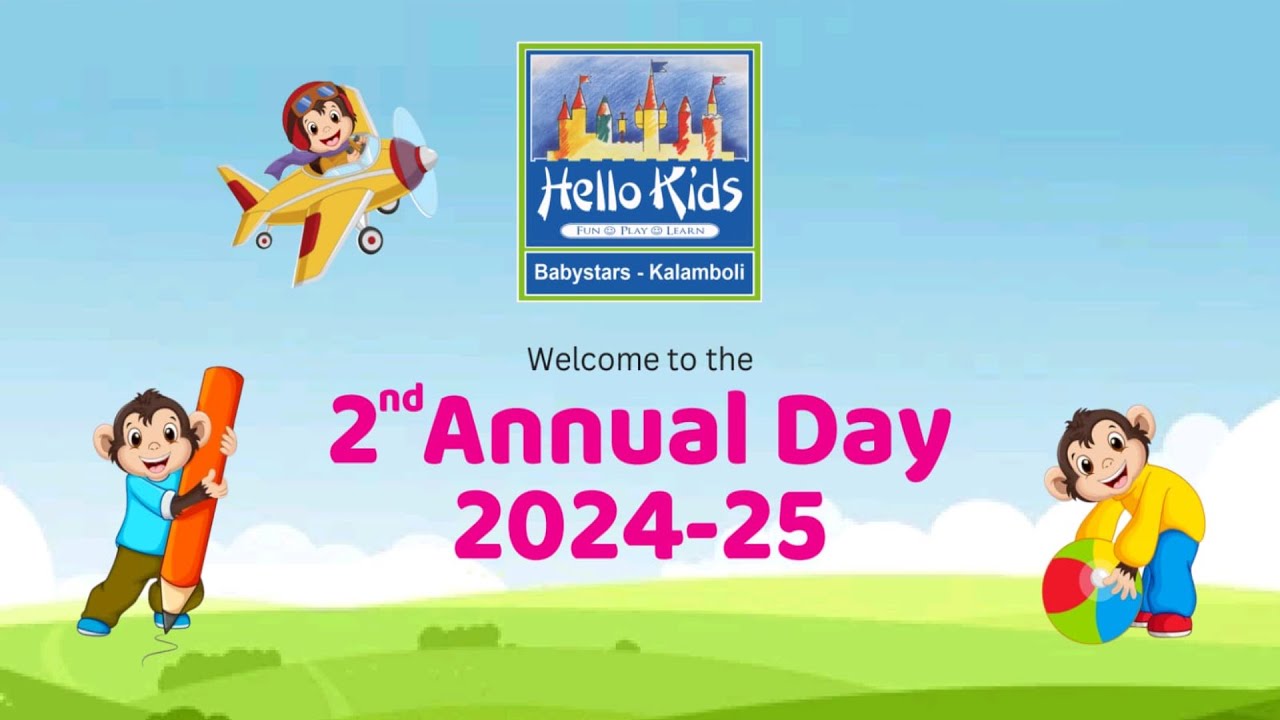 🔴 HELLO KID'S | 2ND ANNUAL DAY 2024-25 || KALAMBOLI - YouTube