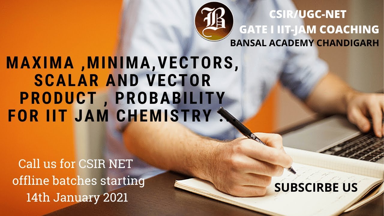Maxima ,Minima, Vectors, Scalar Vector Product , Probability for IIT ...