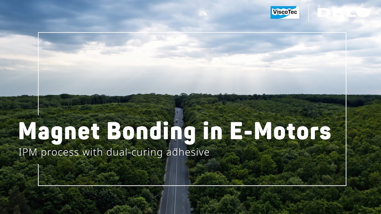Magnet bonding in e-motors | Slot-wall magnet bonding with DELO dual ...