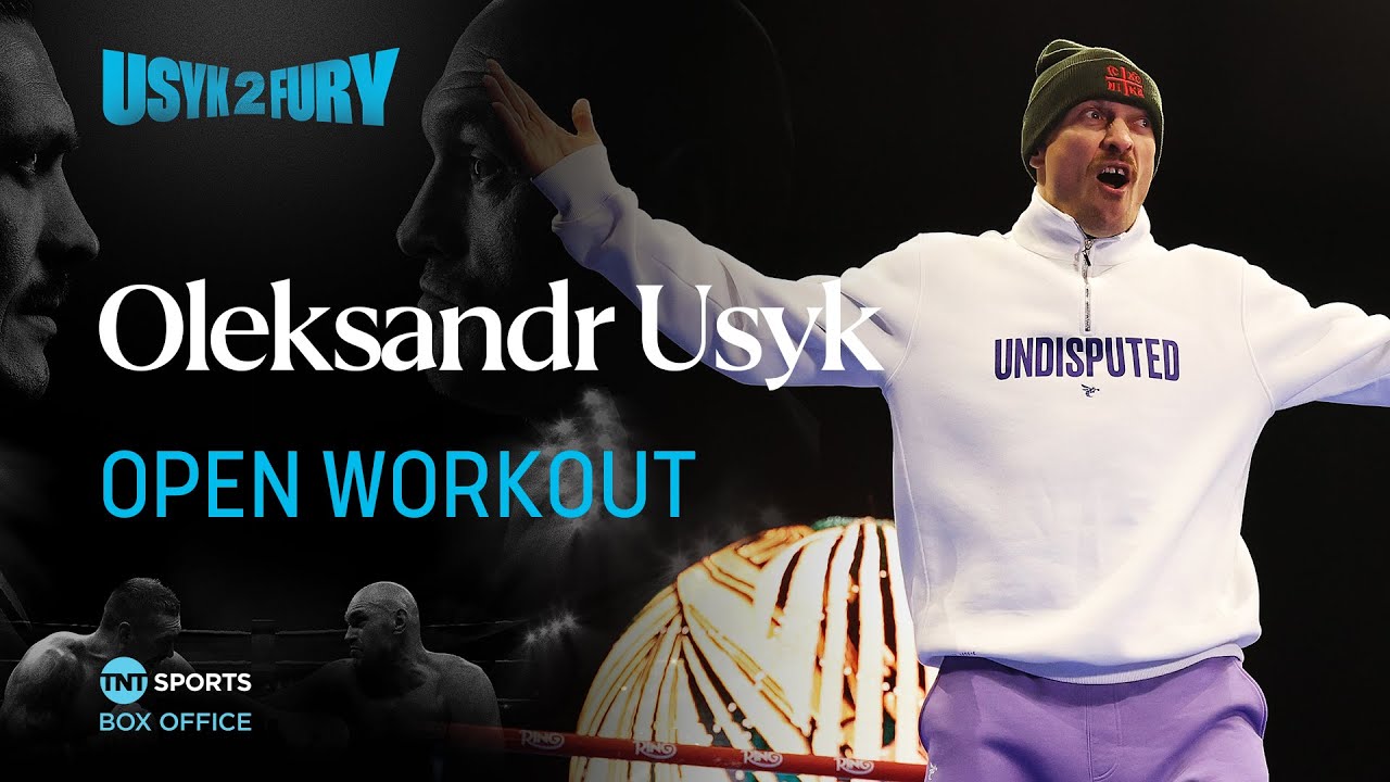 "GRAND ENTRANCE!" 🎤 Oleksandr Usyk's EPIC dance fueled open workout 😅 # ...