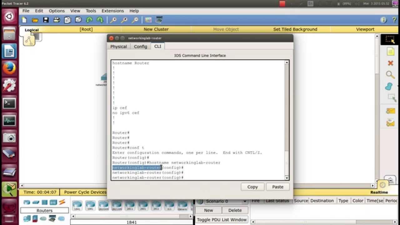 [Packet Tracer Tutorials] Configuring hostname on Router and switch ...