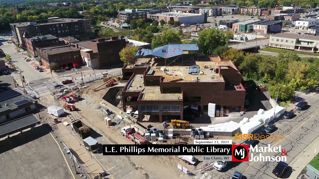 L.E. Phillips Memorial Public Library Aerial 9.23.21 - YouTube