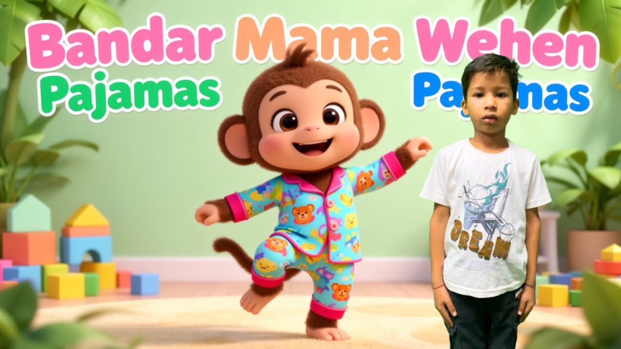Bandar Mama Pahan Pajama - 3D Animated Hindi Rhymes - YouTube
