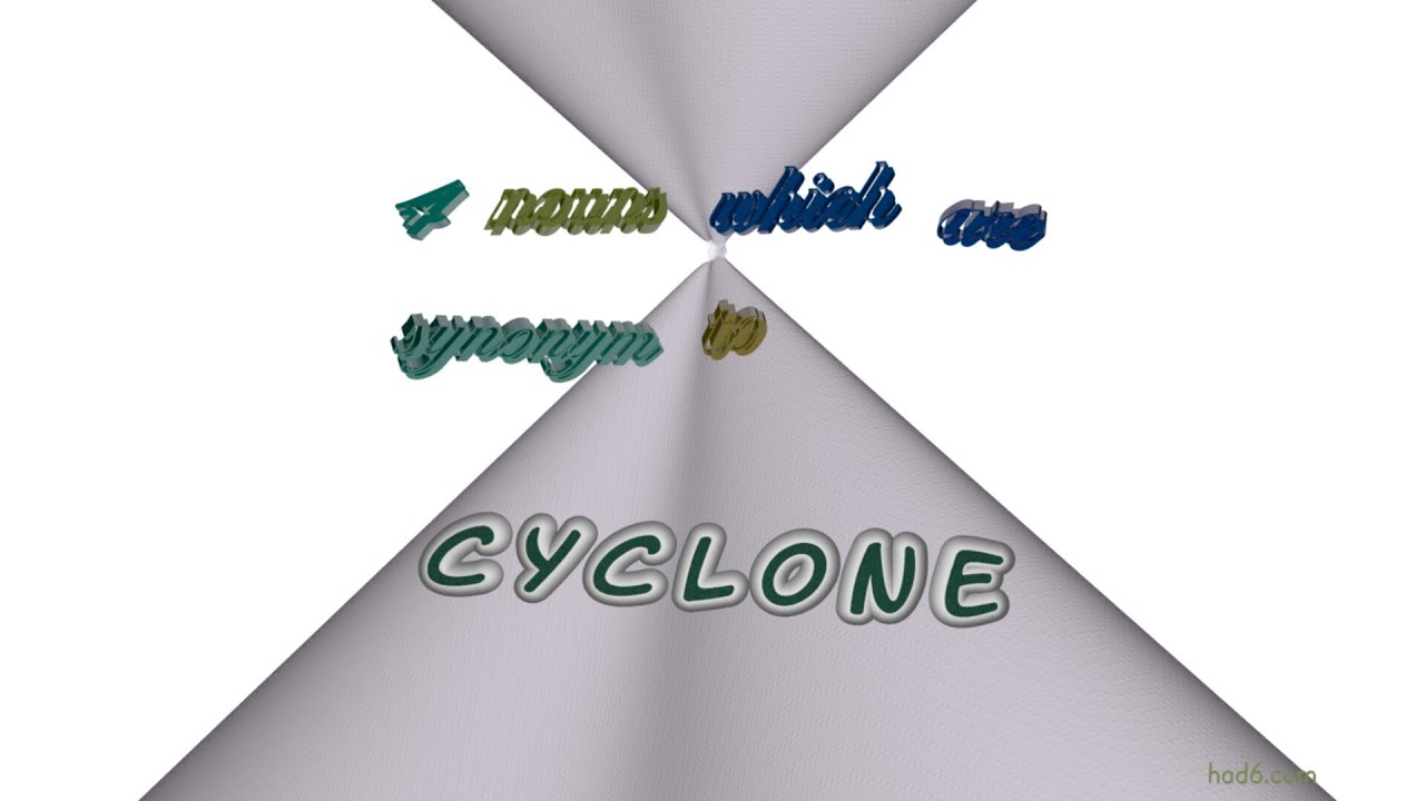 cyclone - 6 nouns similar to cyclone (sentence examples) - YouTube