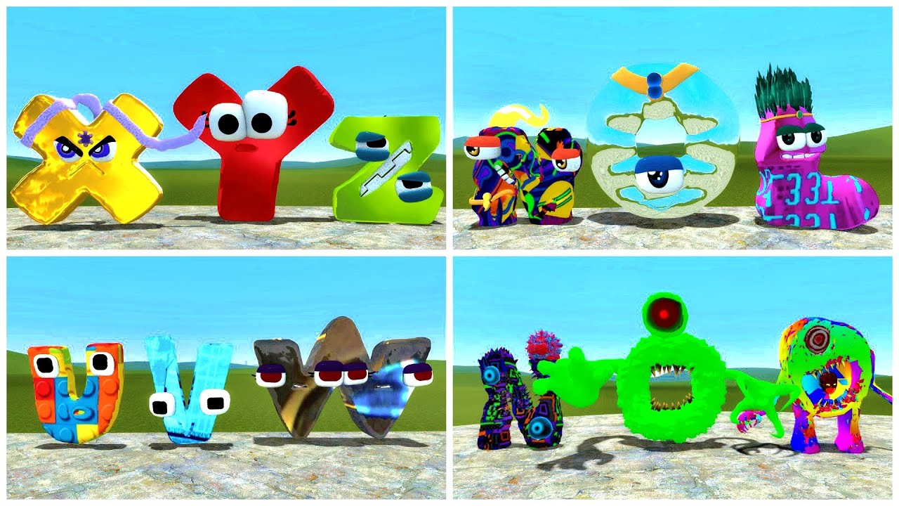 BATTLE OF ALL ALPHABET LORE DIFFERENT COLORS In Garry's Mod! 29 - YouTube