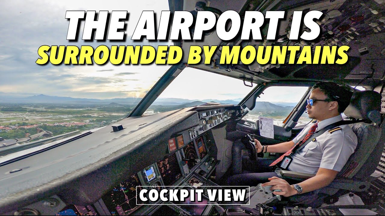 MANADO ILS APPROACH RUNWAY 36 // COCKPIT VIEW - YouTube