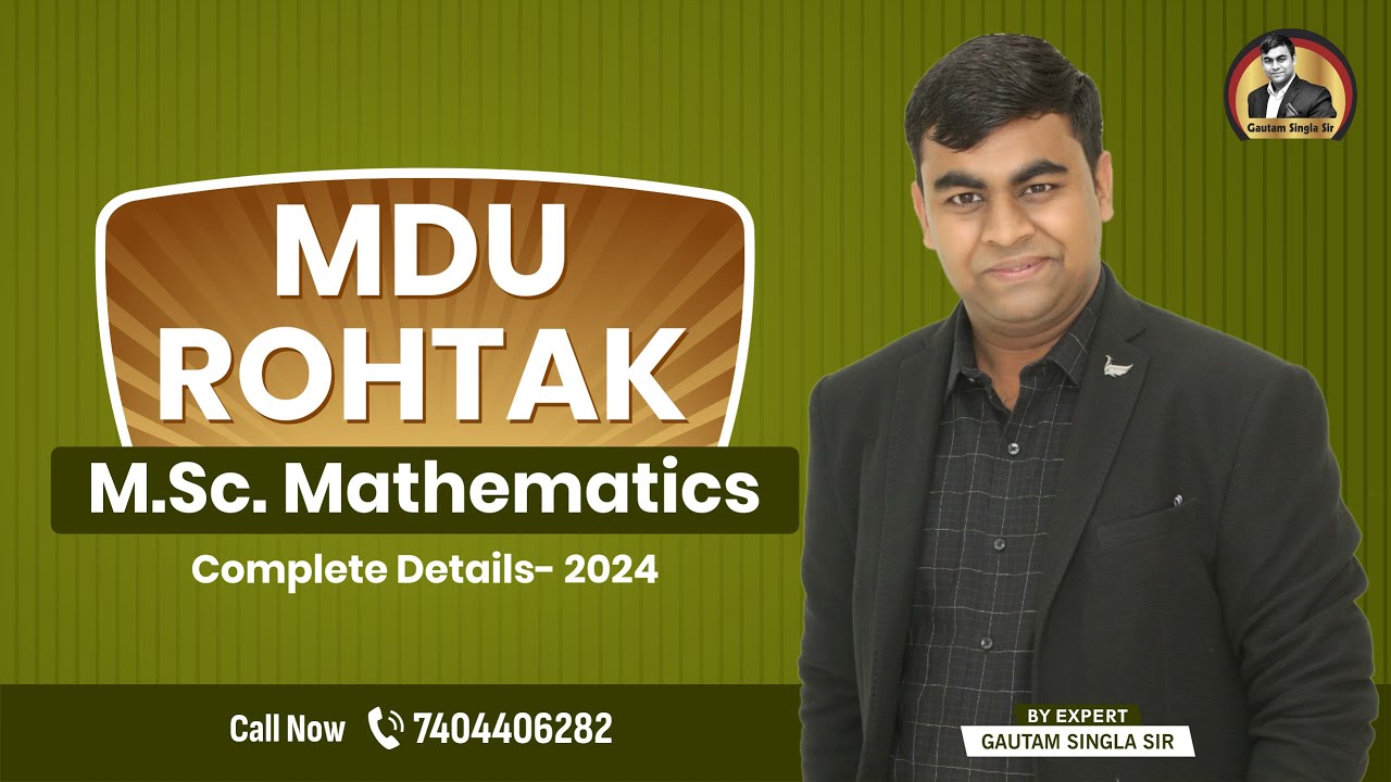 Mdu Distance M.Sc Mathematics 1st Semester All Subject Syllabus | MSc ...