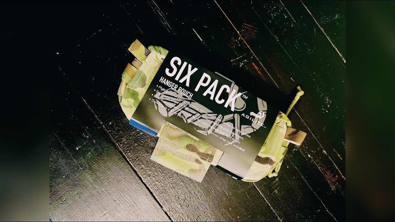 Agilite Tactical SIX PACK dangler pouch. Covers all bases - YouTube