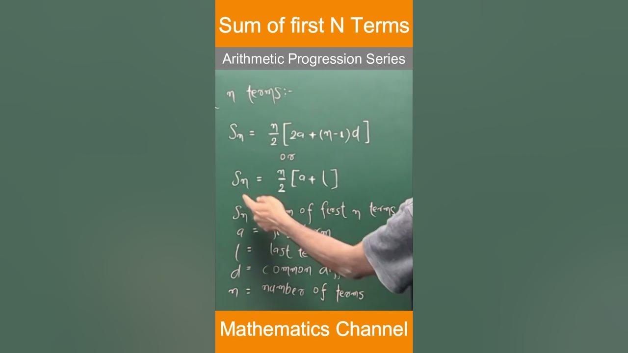 Sum of First n Terms of an AP #maths #10thgrademath #shortsfeed #education - YouTube