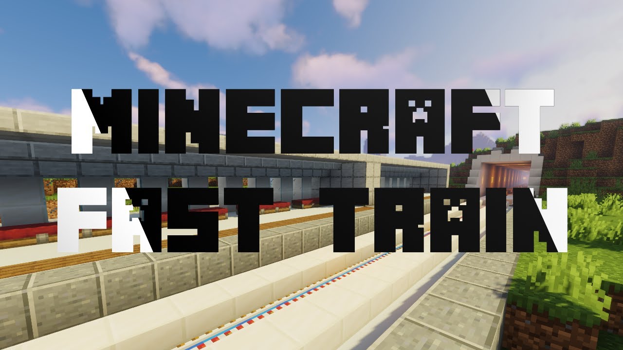 Minecraft "Fast train" project [Create mod + Useful railroads] - Part 1 ...