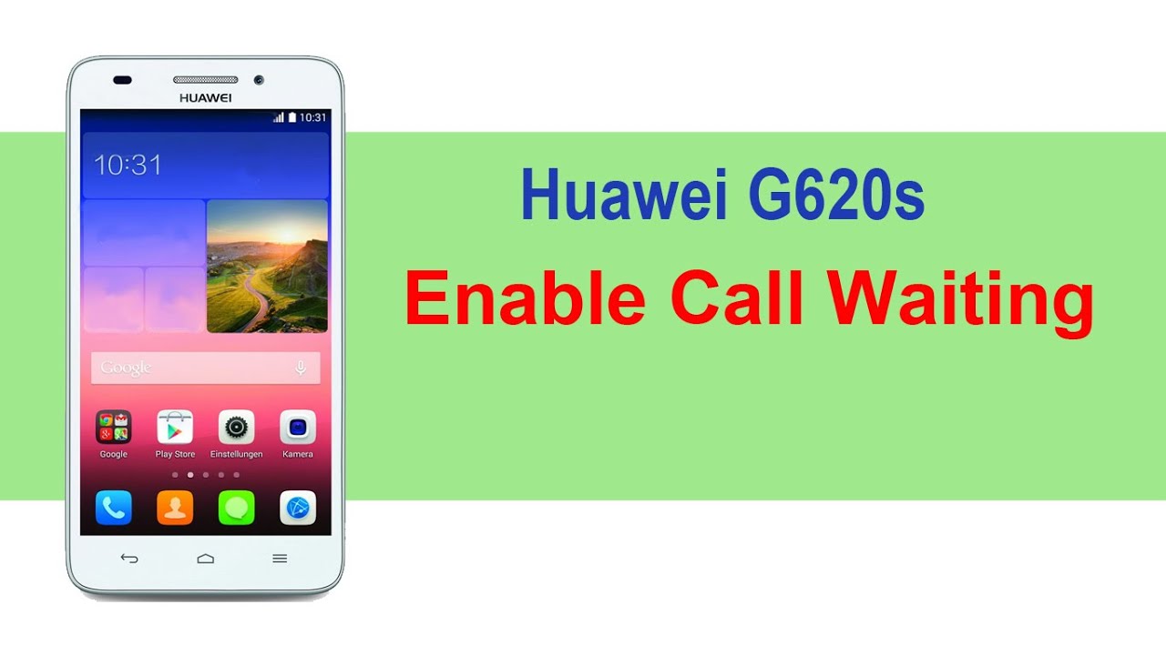 How to enable call waiting in Huawei G620s - YouTube