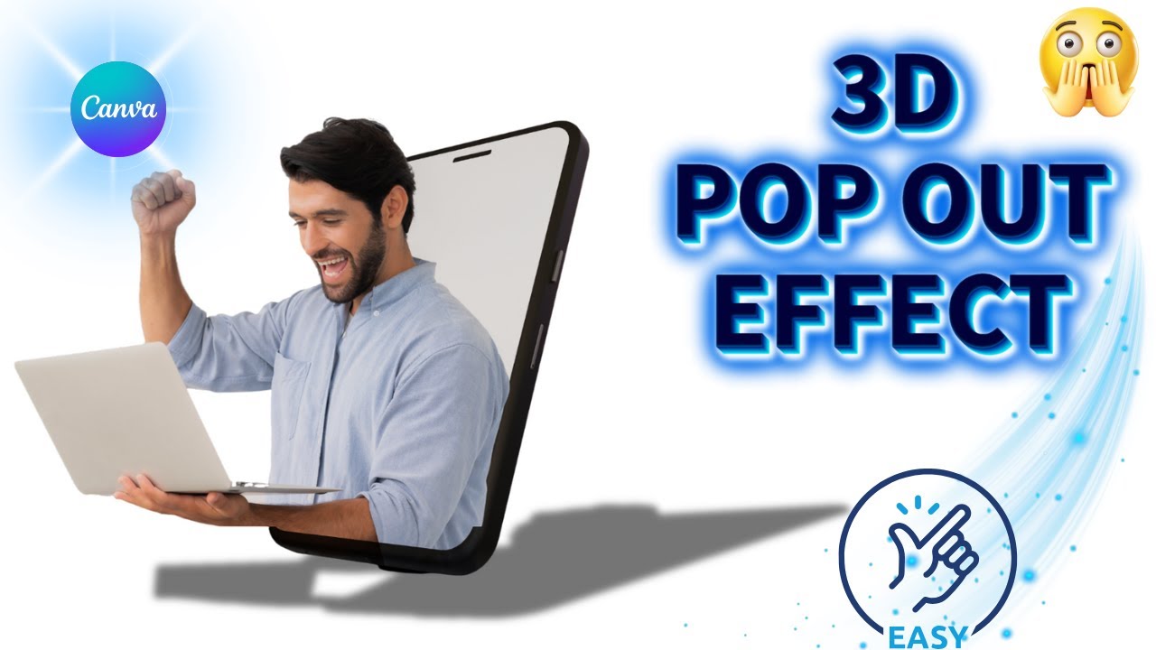 how to create 3d effect in canva | Canva tutorial @designwithRENO - YouTube