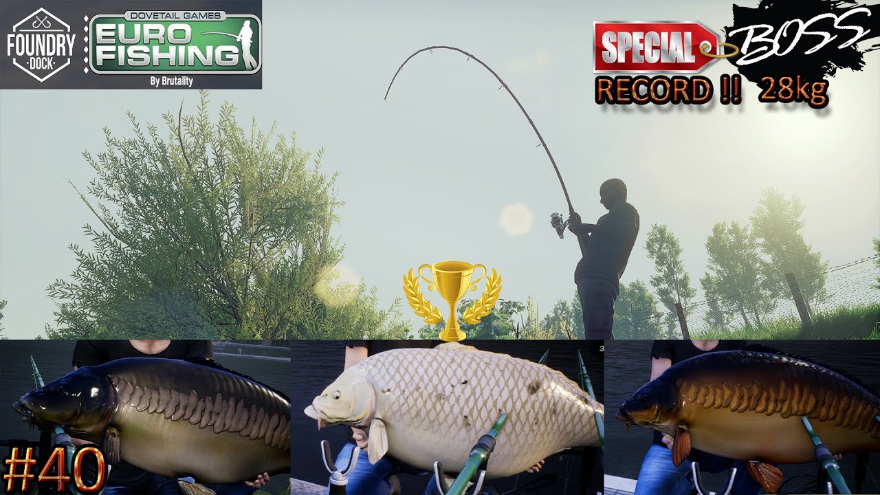 Euro Fishing Foundry Dock 28KG SPÉCIAL GROS POISSONS BIG CARPE Gameplay ...