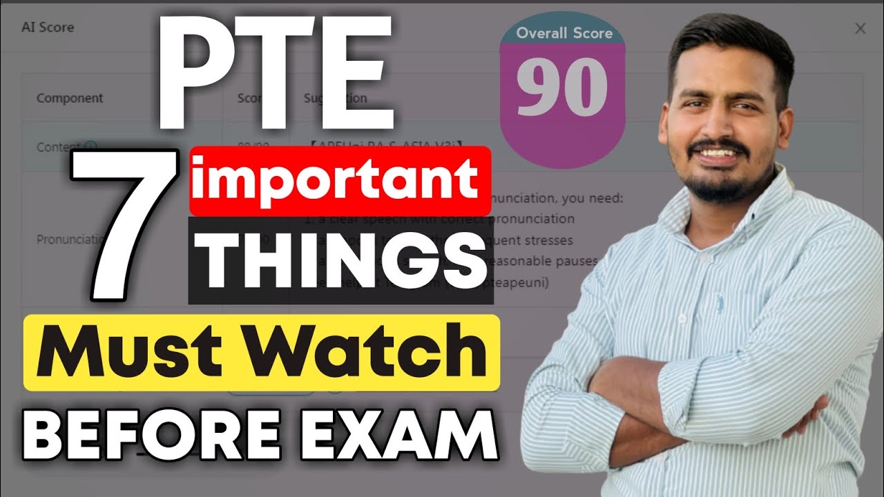 Last Minutes PTE Tips (Must Watch) Before PTE Exam | Gobind PTE - YouTube