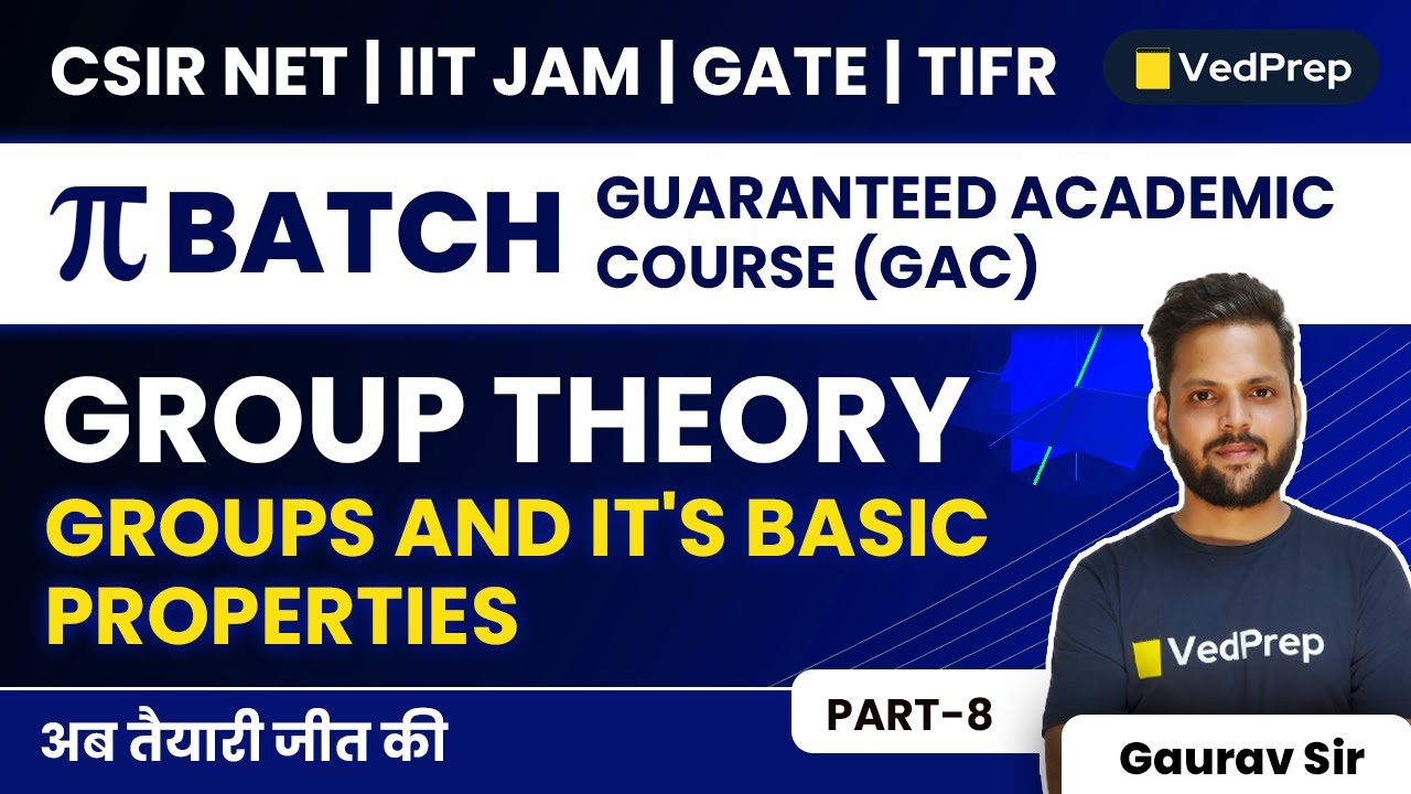 Basic Properties Group Theory Mathematics Csir Net Iit Jam Gate Vedprep Maths