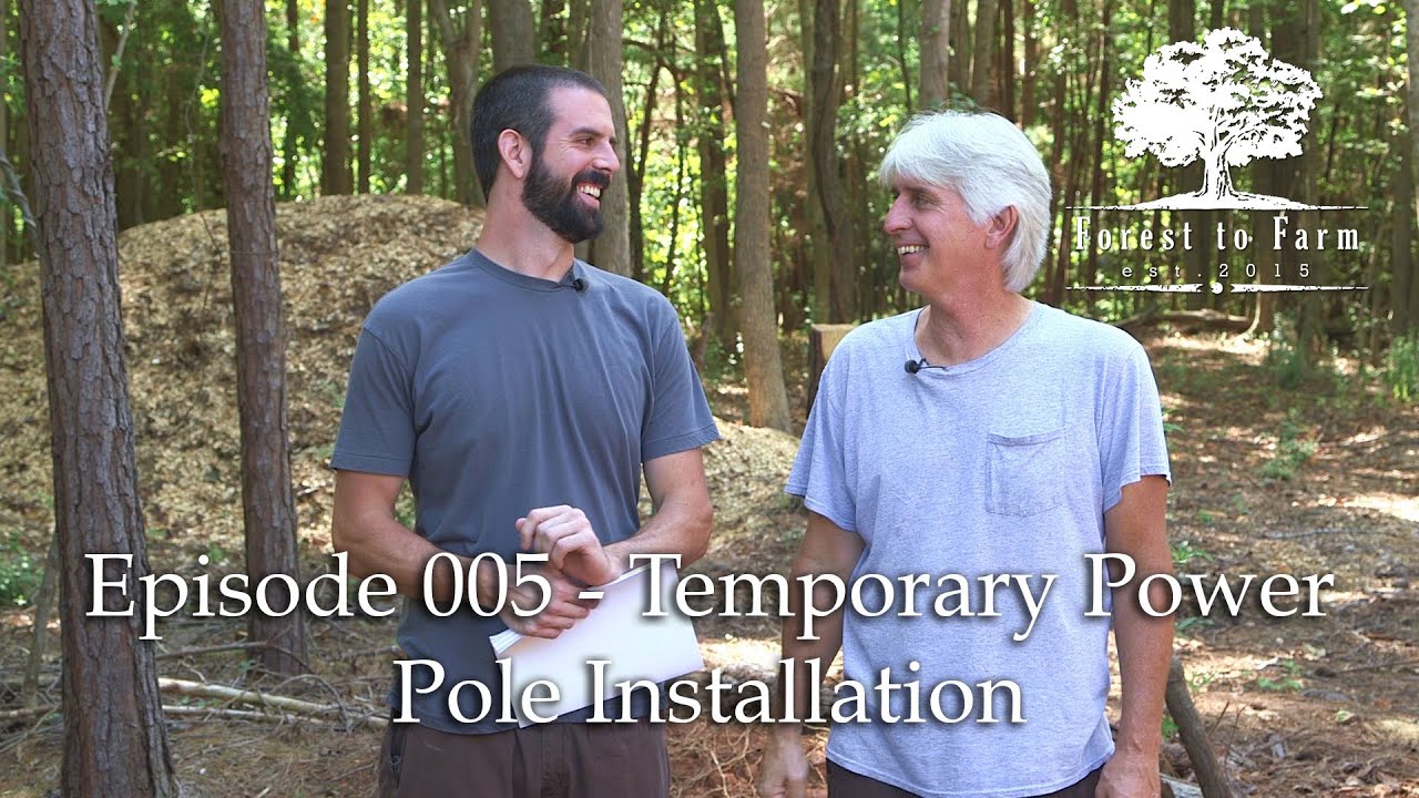 E005 - Temporary Power Pole Installation - YouTube