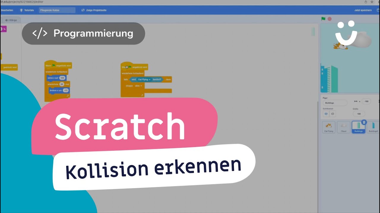 Scratch – Kollisionen erkennen - YouTube