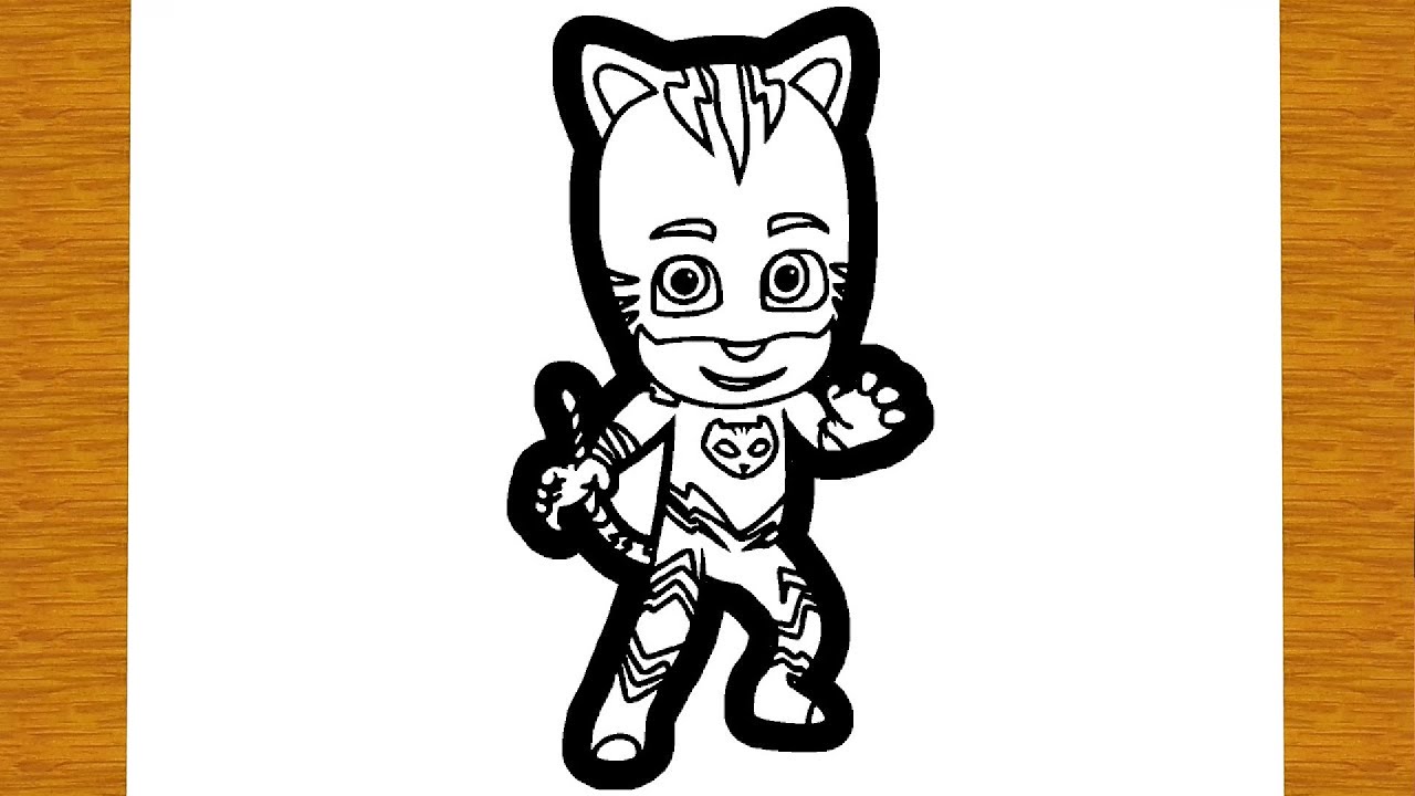 HOW TO DRAW CATBOY FROM PJ MASK | Easy drawings - YouTube