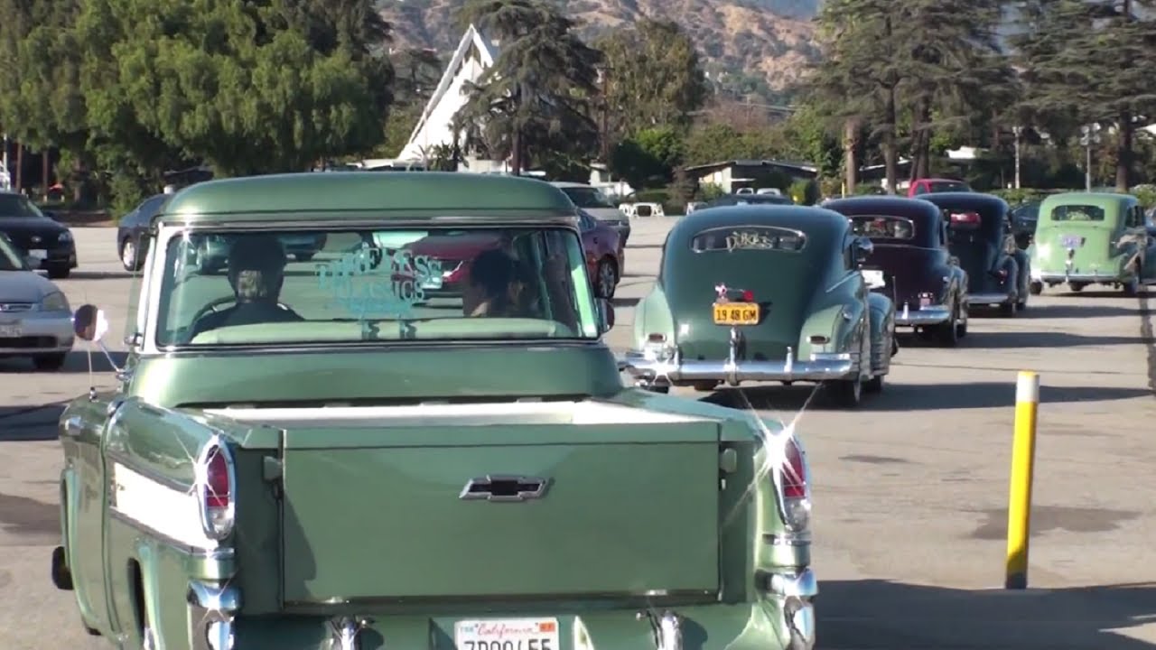 Leaving the Bomb Club SoCal Summer Blast Car Show (2017) - YouTube