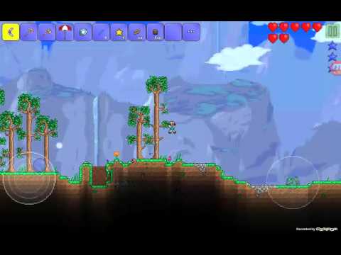 Terraria part 1 trying to make a piggy bank!!!!!!! - YouTube