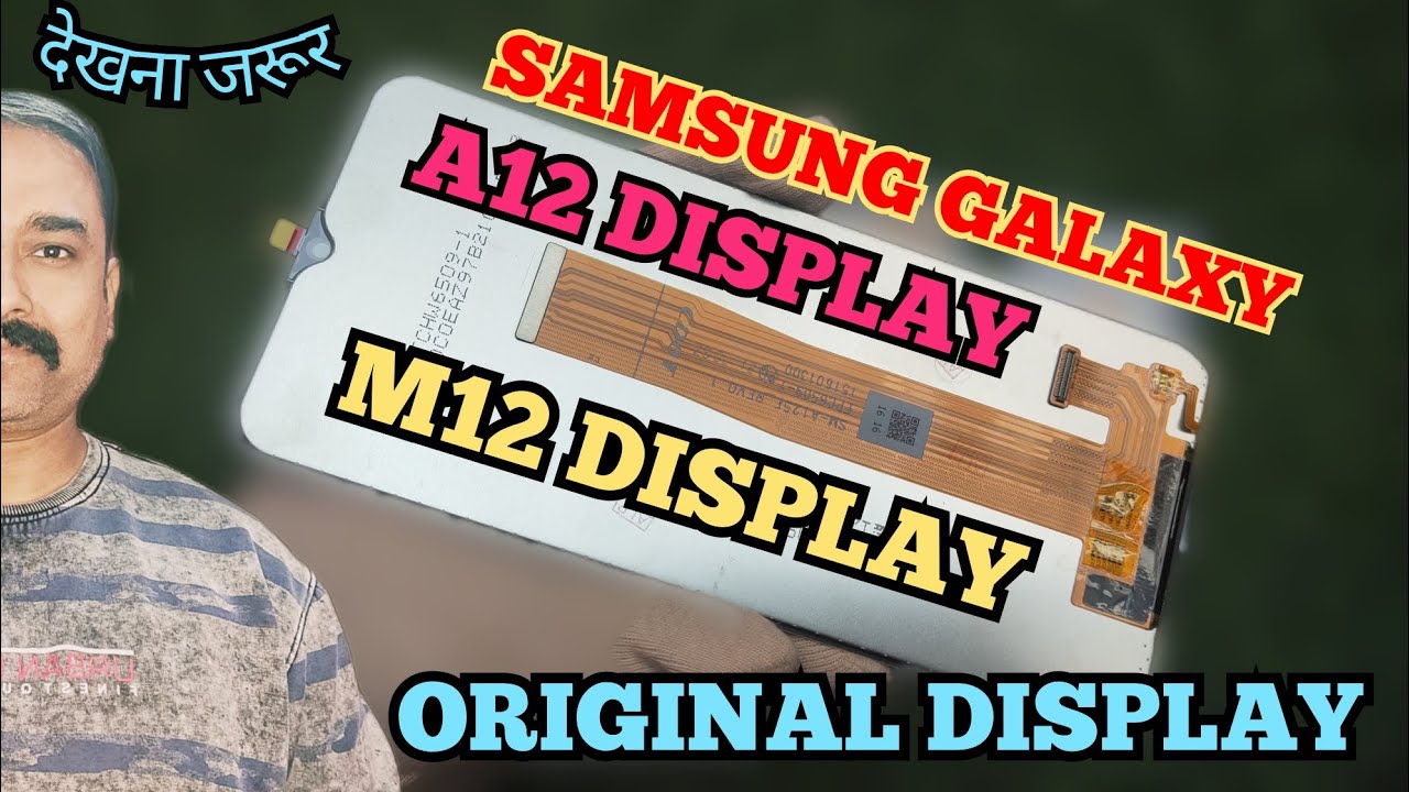 samsung A12 original display - YouTube
