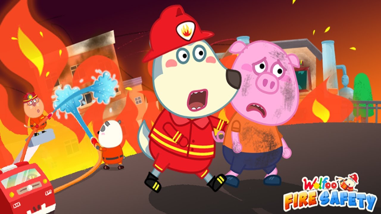 Wolfoo's Fire Safety - Become a Fireman and Learn About Firefighting ...