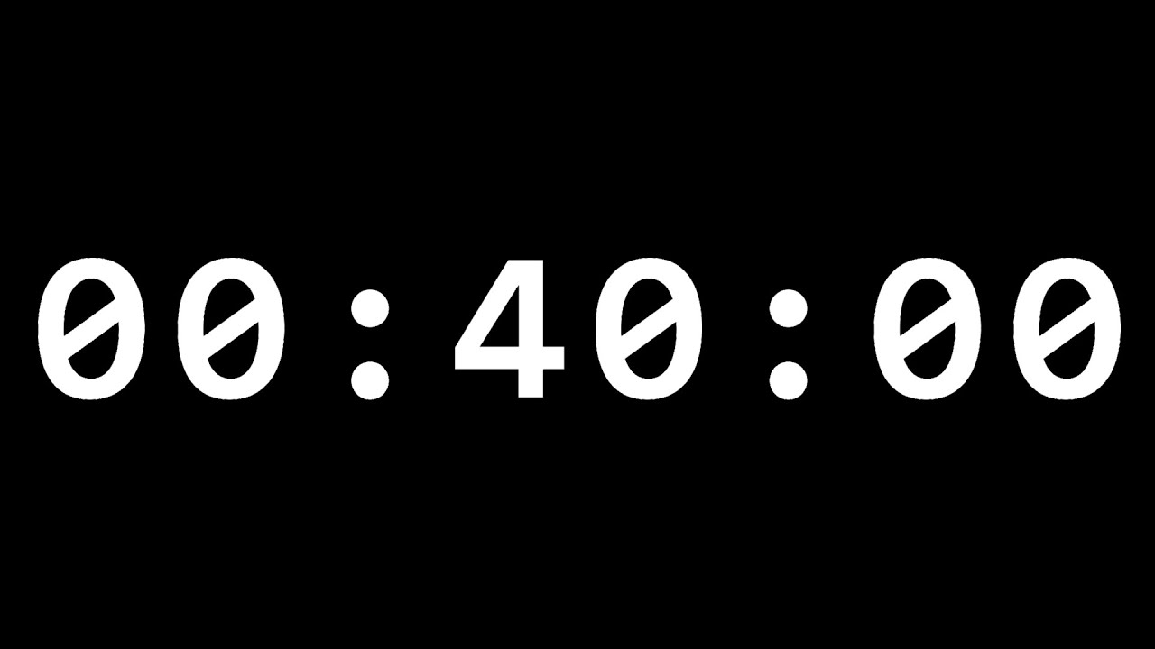 40 Minute Timer | Timer 40 Menit - YouTube