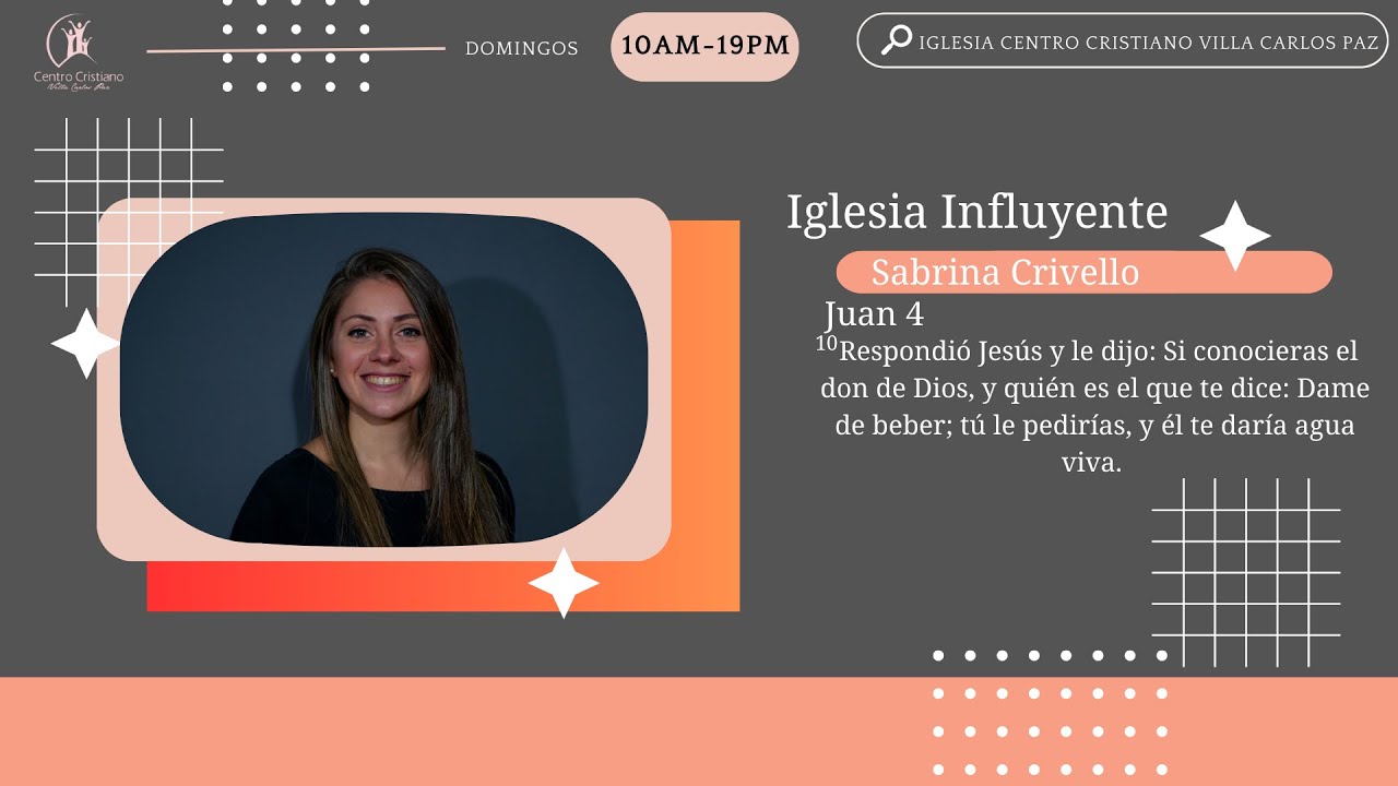 Iglesia Influyente | Pastora Sabrina Crivello - YouTube